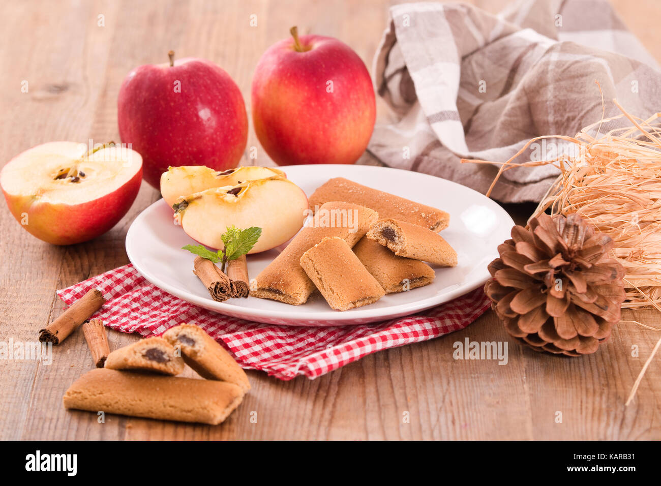 Biscuits with fruit filling Stock Photo - Alamy