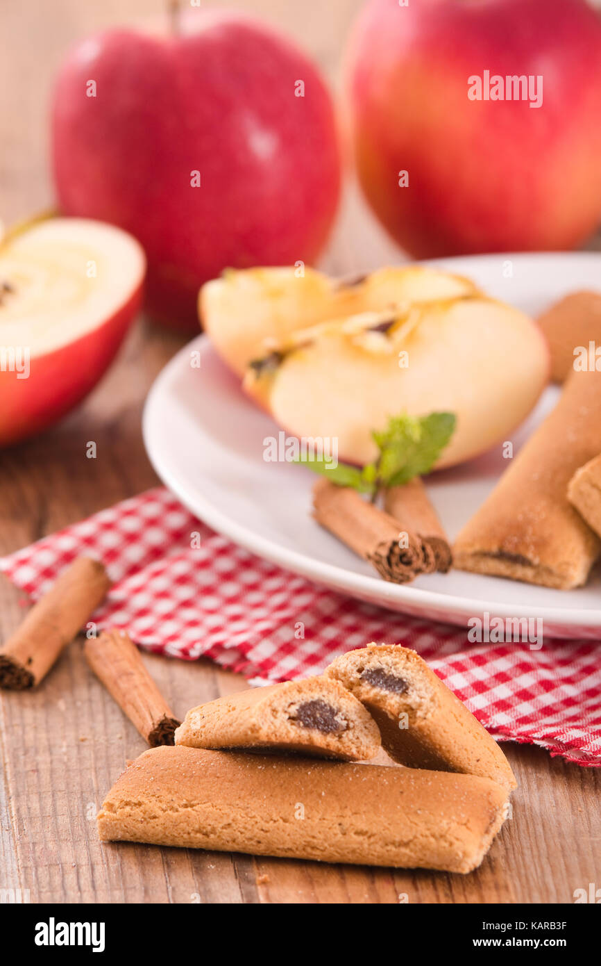 Biscuits with fruit filling Stock Photo - Alamy