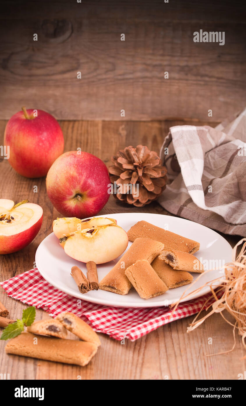 Biscuits with fruit filling Stock Photo - Alamy