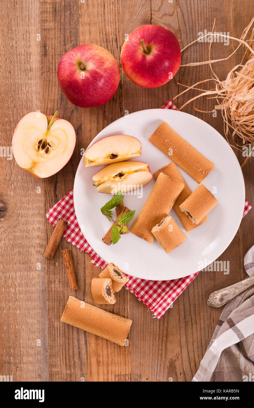 Biscuits with fruit filling Stock Photo - Alamy