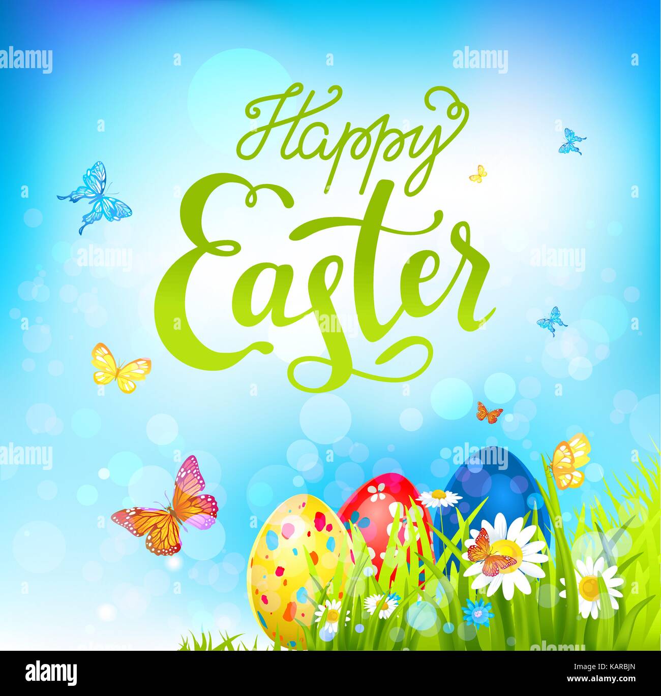 Easter sunny background Stock Vector Image & Art - Alamy