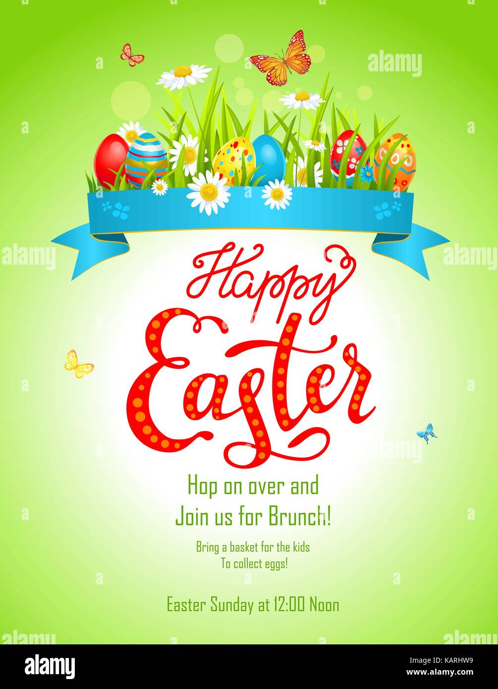 Bright easter card Stock Vector Image & Art - Alamy