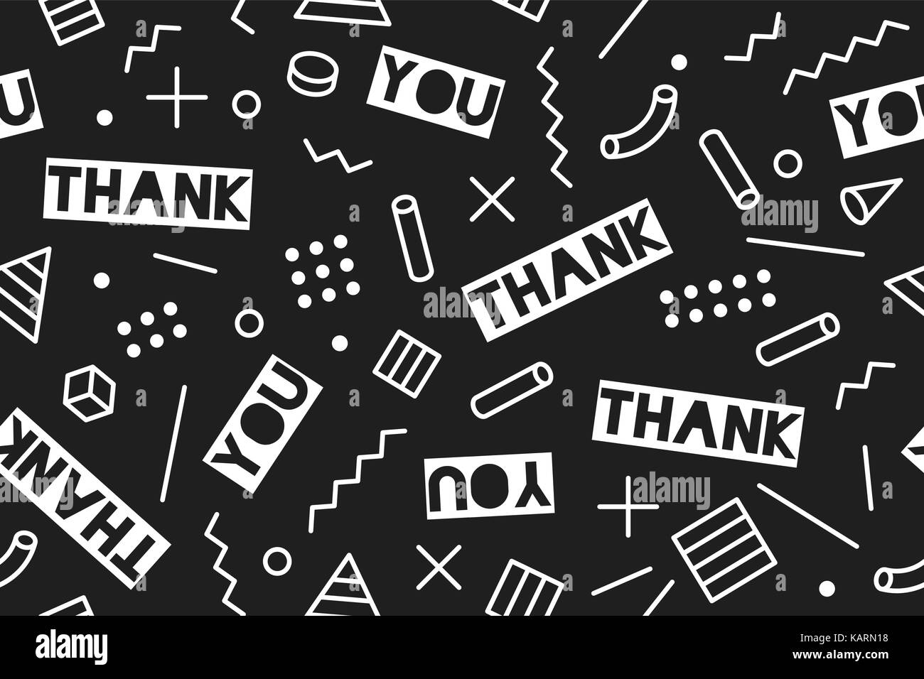 Thanks design Black and White Stock Photos & Images - Alamy
