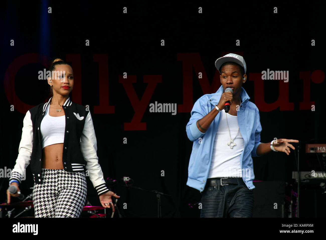 Cover Drive performing Eirias Stadium Colwyn bay Wales Stock Photo - Alamy