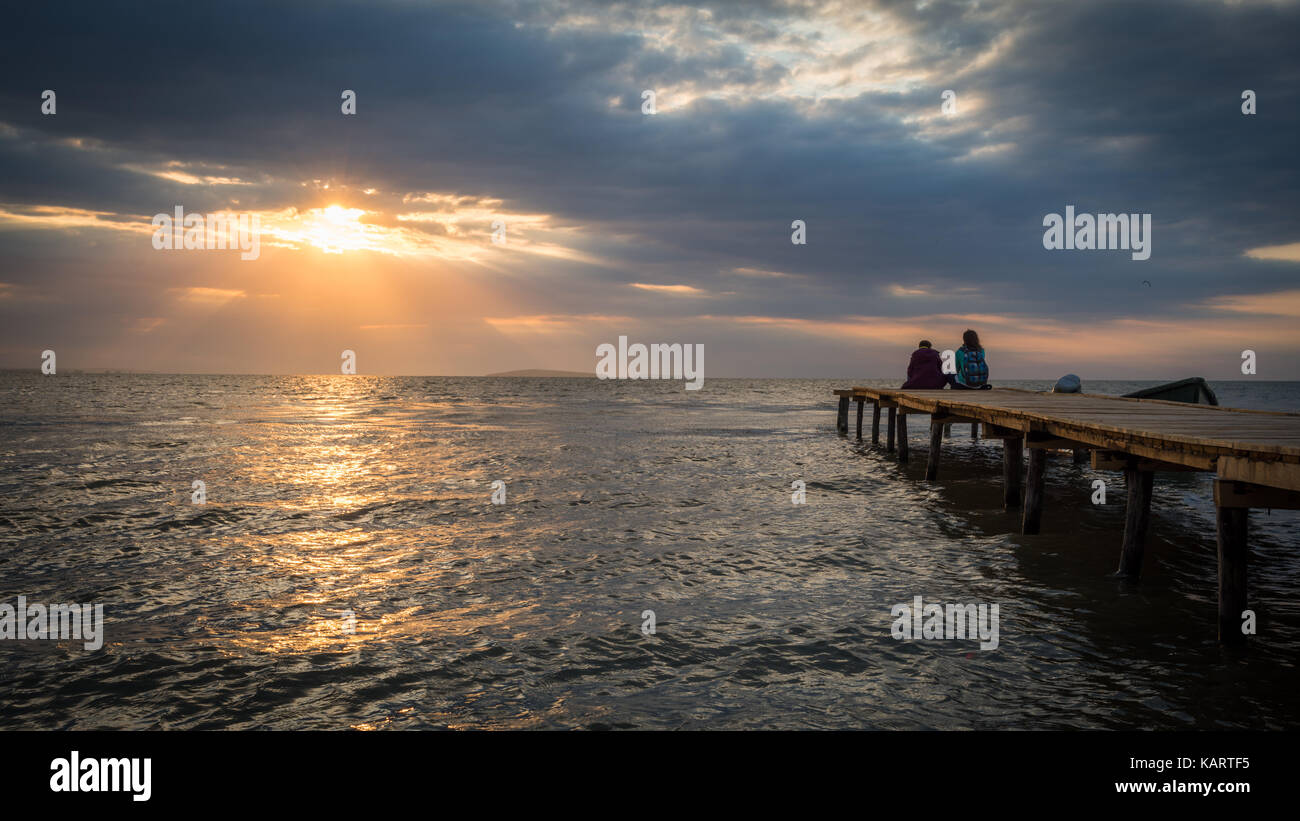 Sarichioi on Razelm lake in Dobrogea Romania Stock Photo - Alamy
