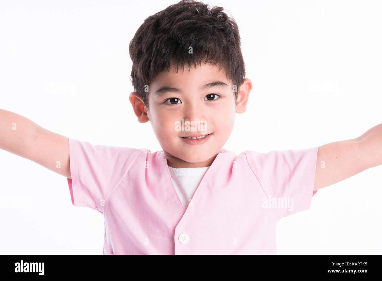 Studio portrait of East Asian male child Stock Photo - Alamy