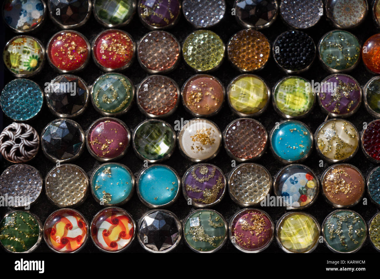 Set of a colorful bright sewing buttons Stock Photo - Alamy