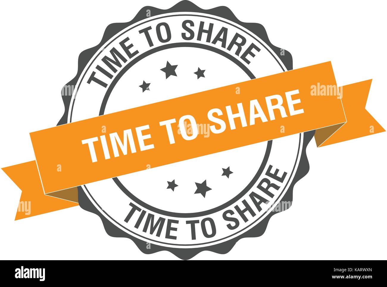 Time to share stamp illustration Stock Vector Image & Art - Alamy