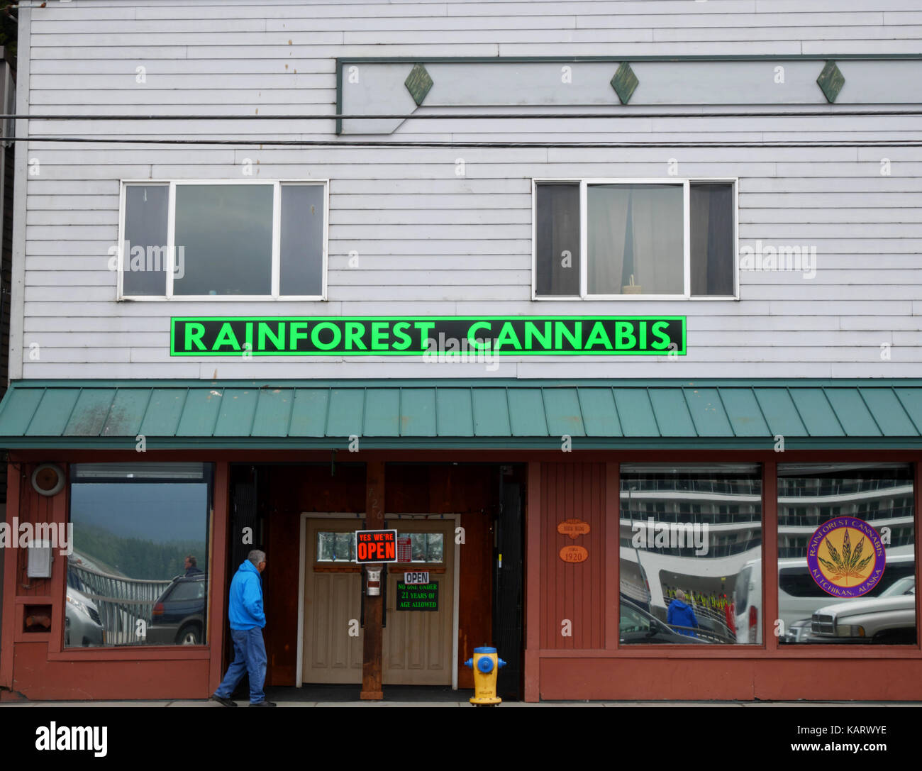 Cannabis store, Ketchikan, Alaska, USA Stock Photo - Alamy