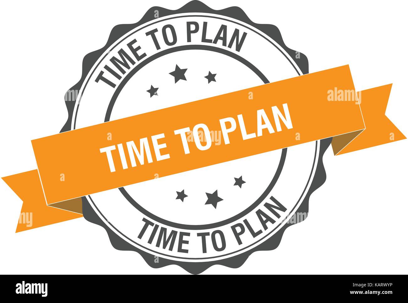 Time plan round stamp hi-res stock photography and images - Alamy