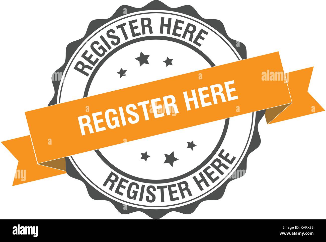Register here stamp illustration Stock Vector Image & Art - Alamy