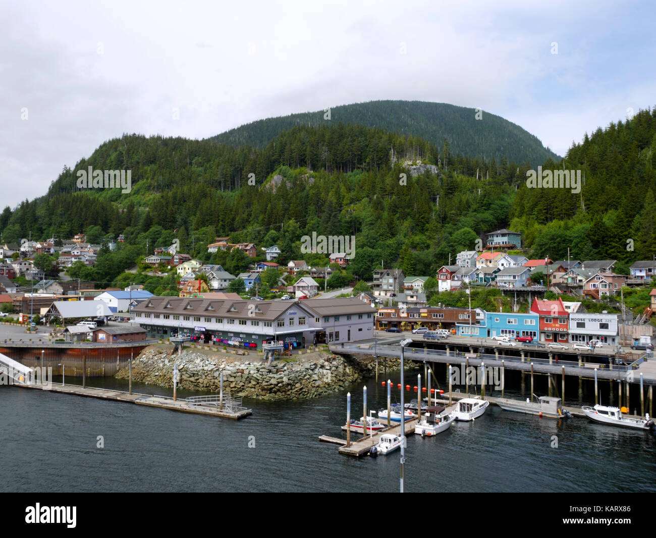 The harbour, Ketchikan, Alaska, USA Stock Photo - Alamy