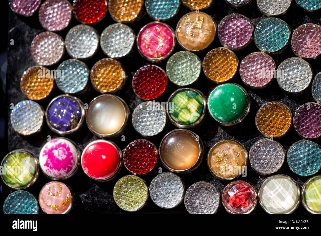 Set of a colorful bright sewing buttons Stock Photo - Alamy