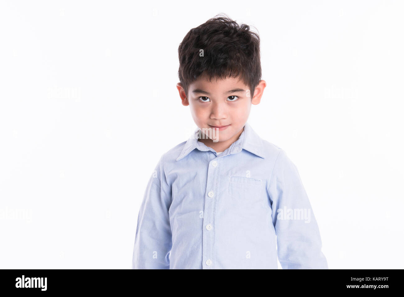 Studio portrait of East Asian male child Stock Photo - Alamy