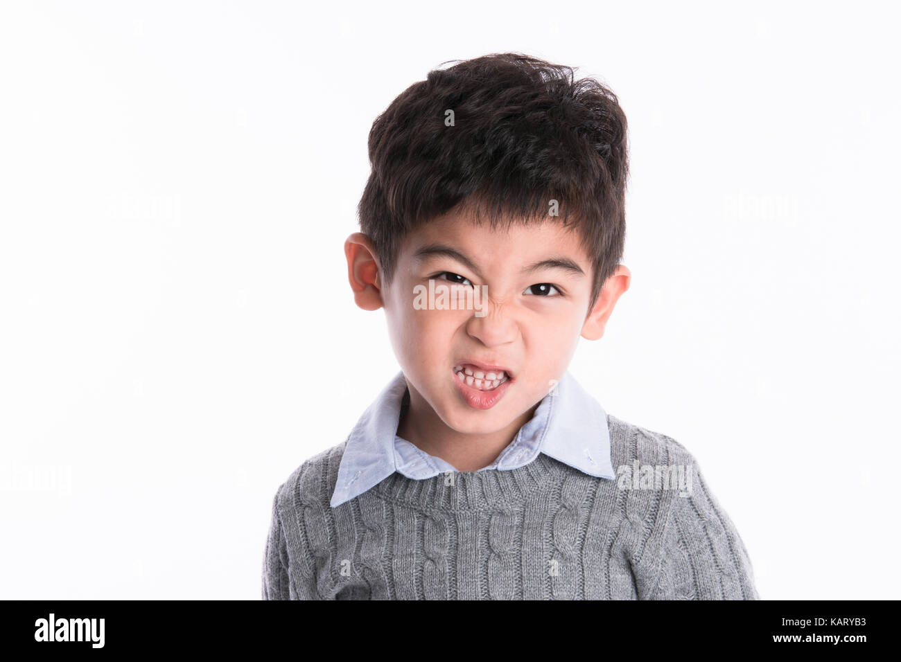 Studio portrait of East Asian male child Stock Photo - Alamy
