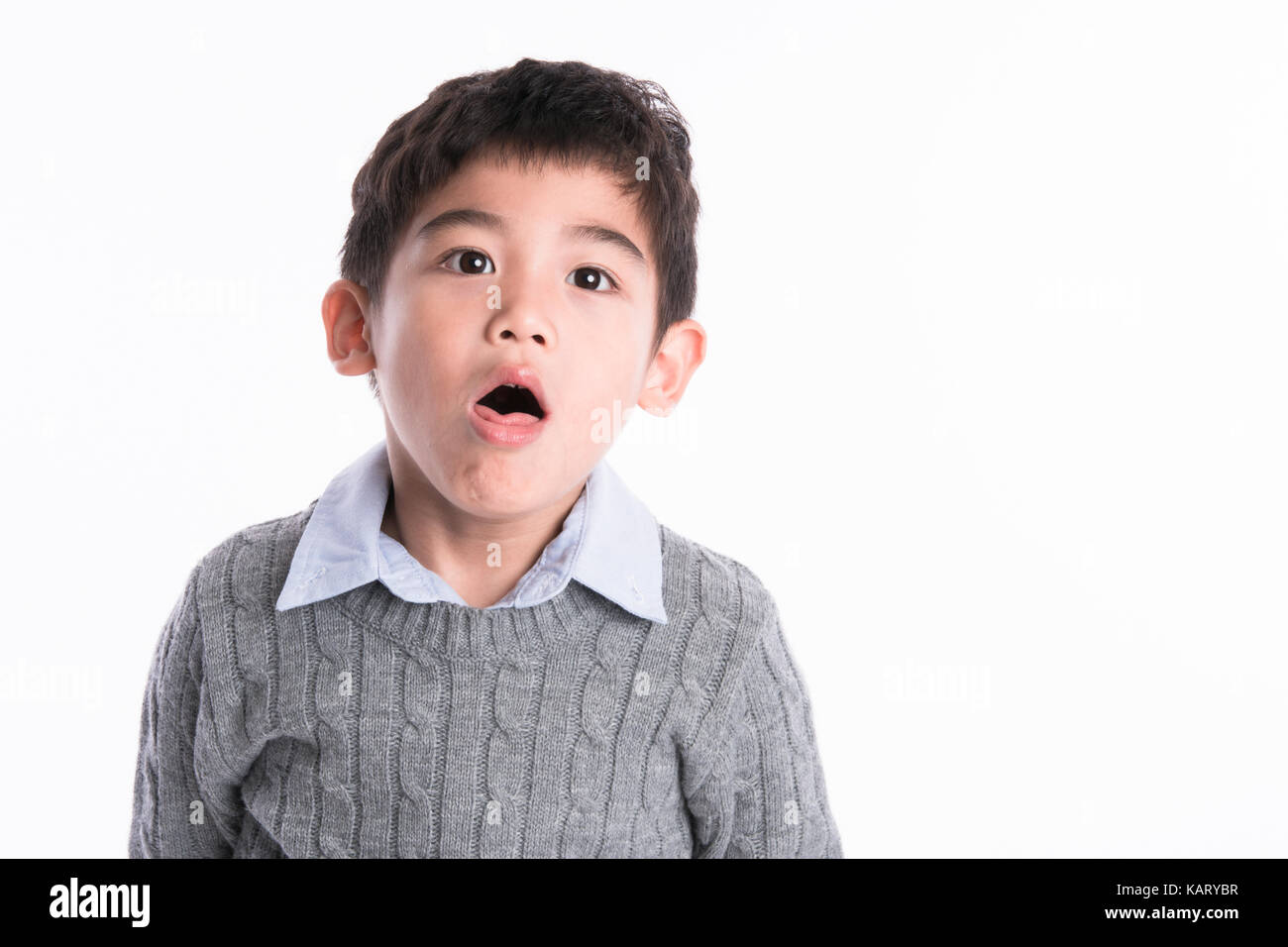 Studio portrait of East Asian male child Stock Photo - Alamy