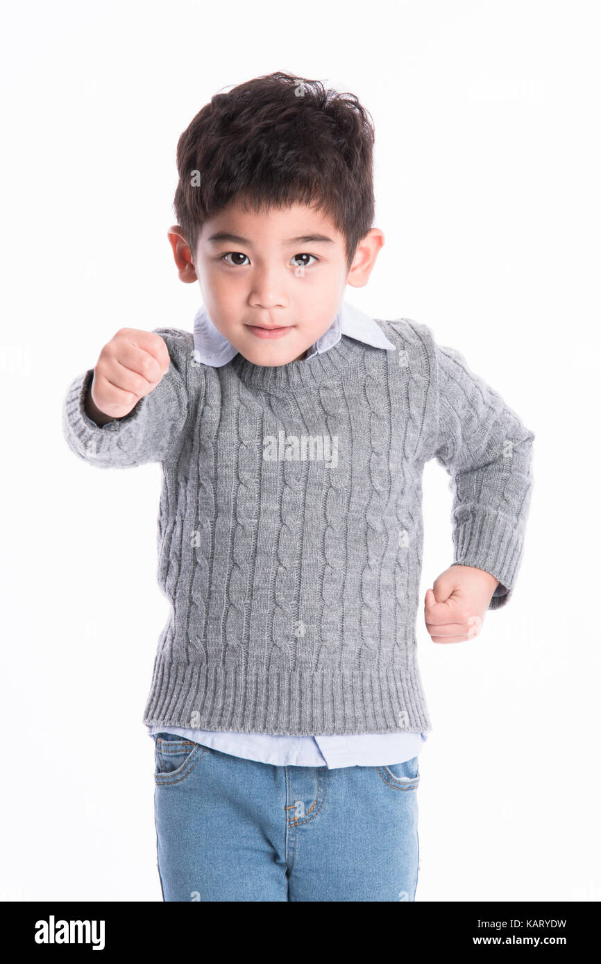 Studio portrait of East Asian male child Stock Photo - Alamy