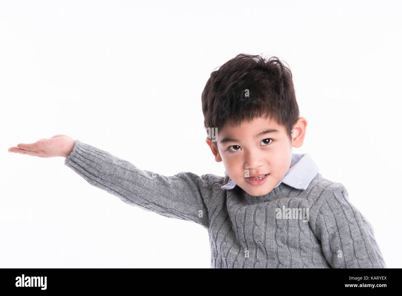 Studio portrait of East Asian male child Stock Photo - Alamy