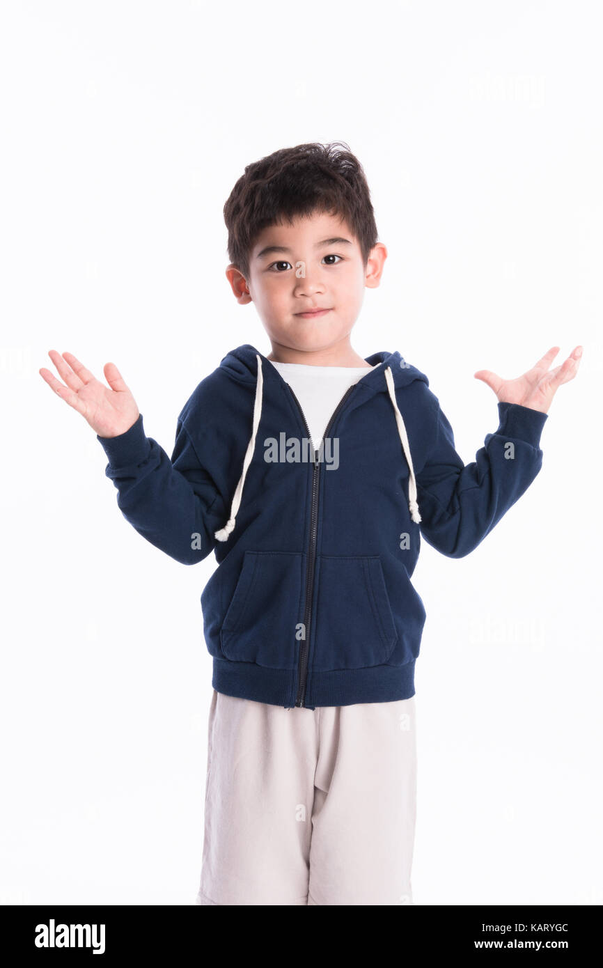 Studio portrait of East Asian male child Stock Photo - Alamy