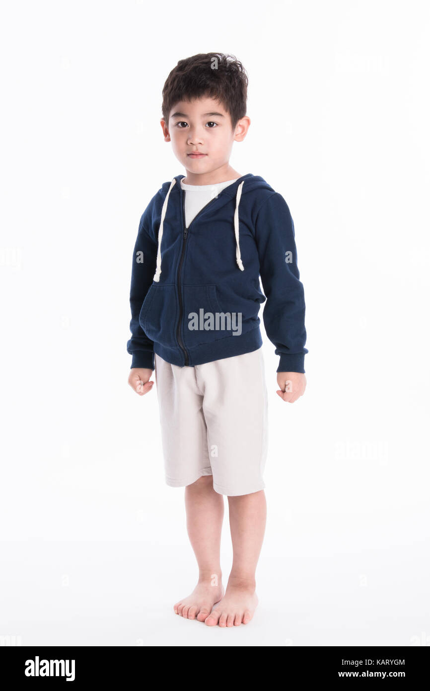 Studio portrait of East Asian male child Stock Photo - Alamy