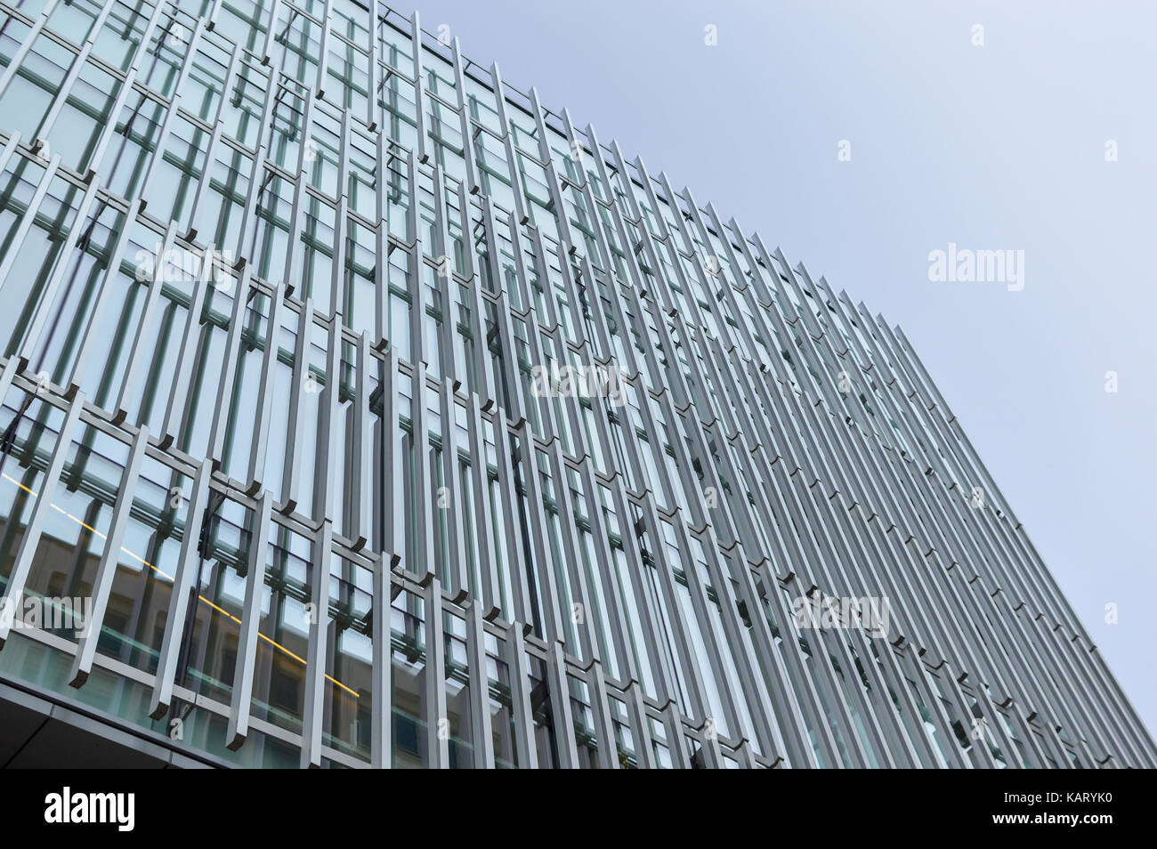 University building with huge windows in Montreal, Canada Stock Photo ...