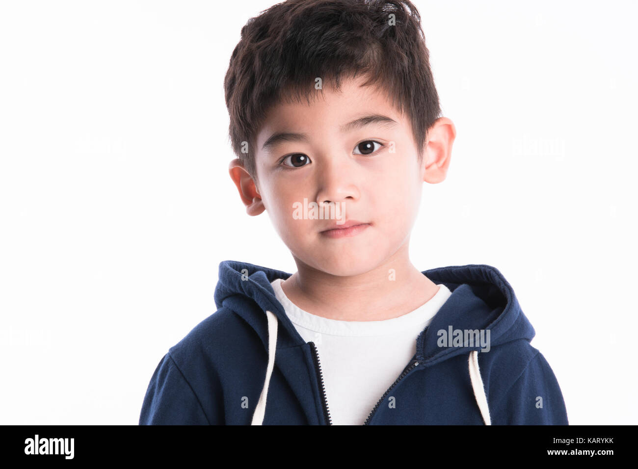 Studio portrait of East Asian male child Stock Photo - Alamy