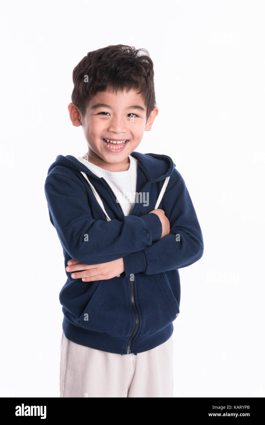 Studio portrait of East Asian male child Stock Photo - Alamy