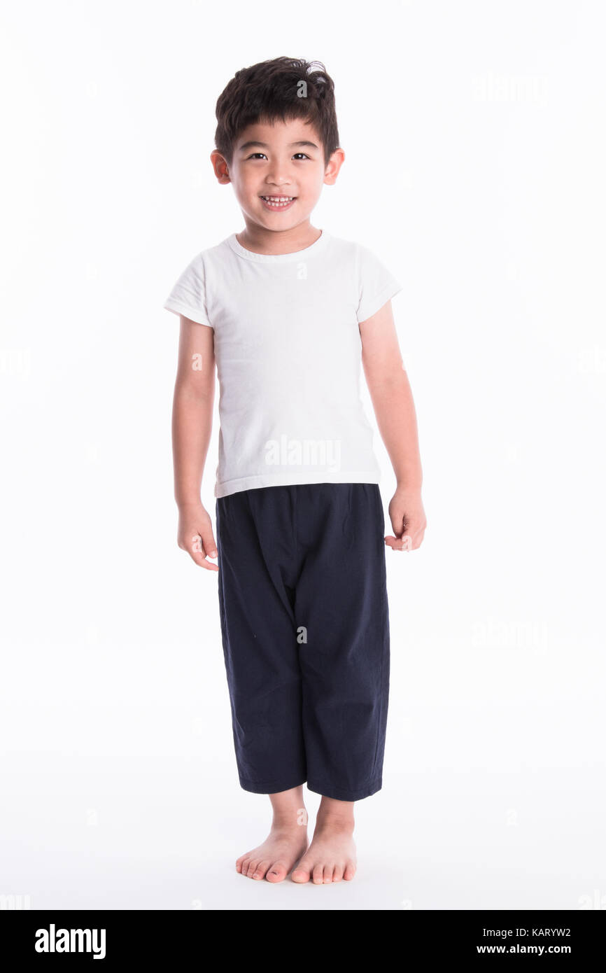 Studio portrait of East Asian male child Stock Photo - Alamy