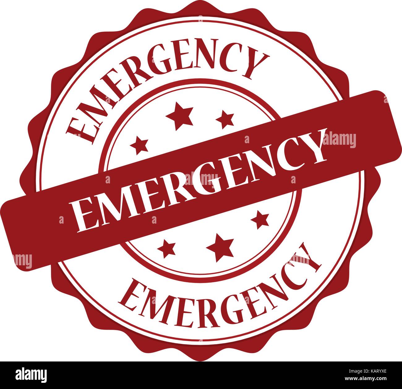 Emergency red stamp illustration Stock Vector Image & Art - Alamy