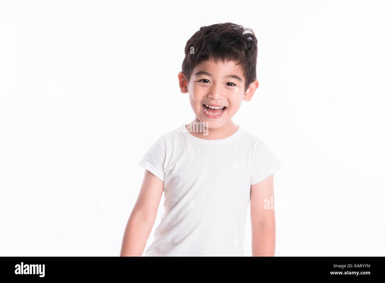 Studio portrait of East Asian male child Stock Photo - Alamy