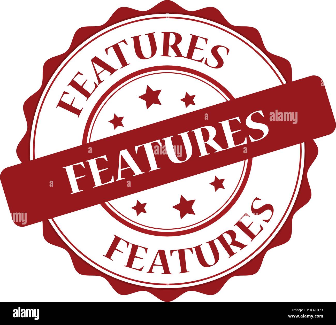 Features red stamp illustration Stock Vector Image & Art - Alamy