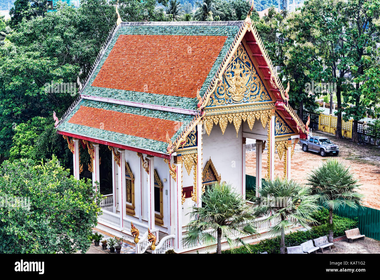 Phuket, Thailand July 4, 2017 : Wat Chalong temple complex is located ...
