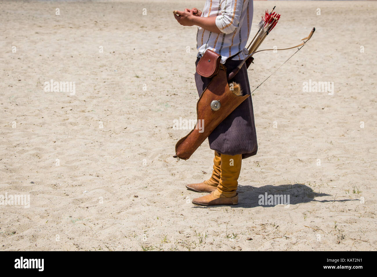 Turkish man and horseman ethnic clothes examples Stock Photo - Alamy
