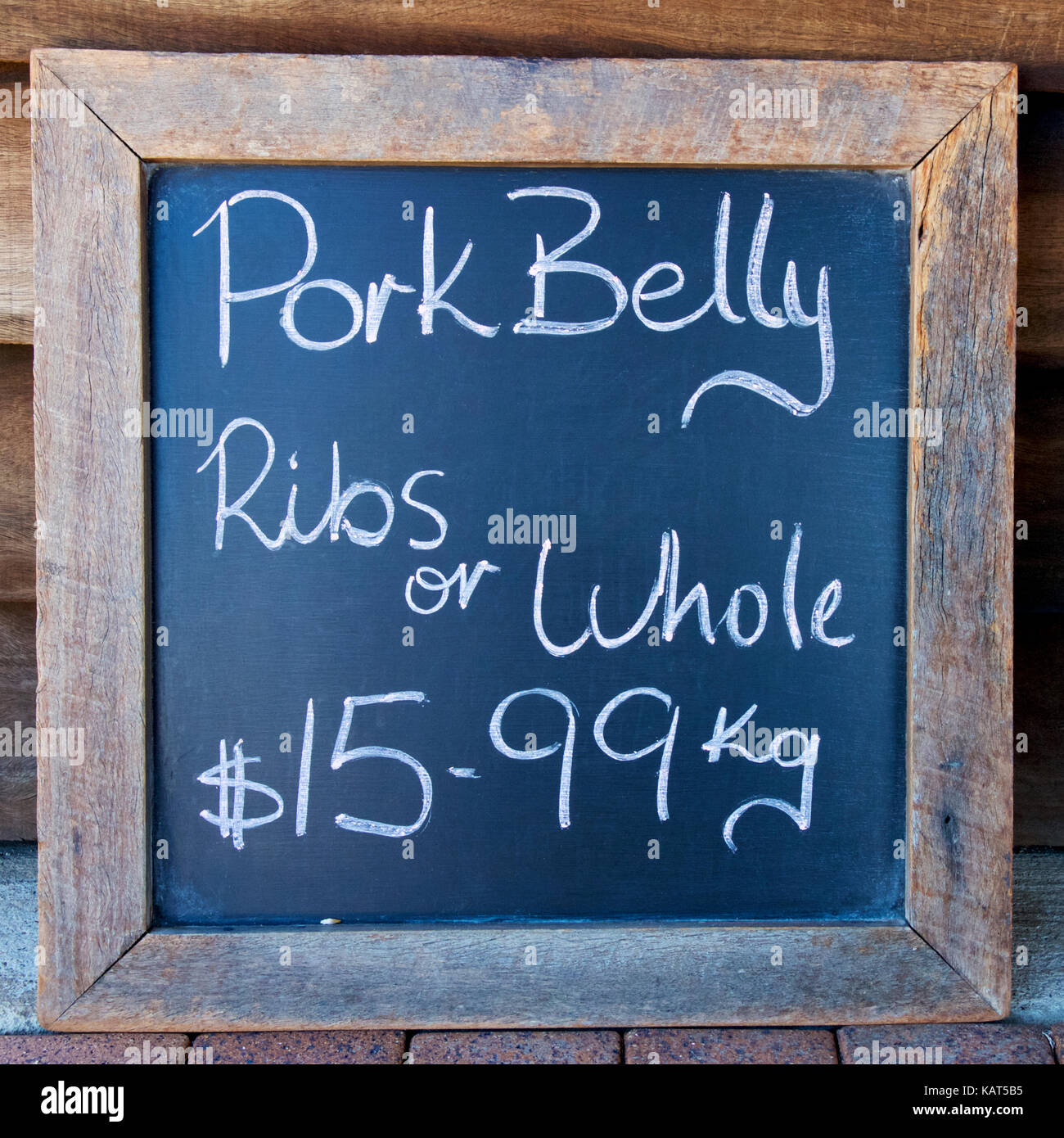 Butcher Shop Blackboard Sign High Resolution Stock Photography and ...