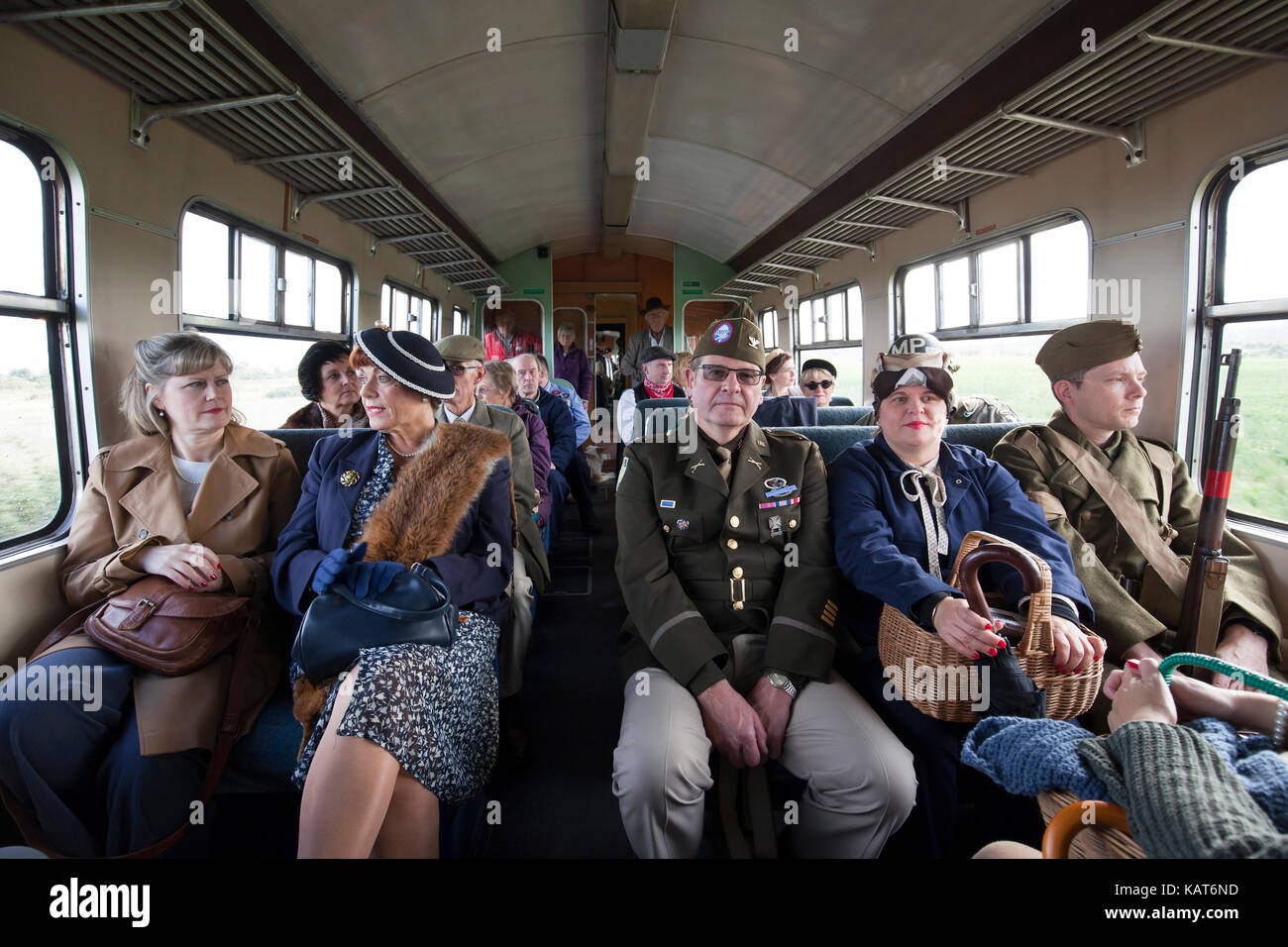 North Norfolk Railway passengers take a trip back to the forties ...