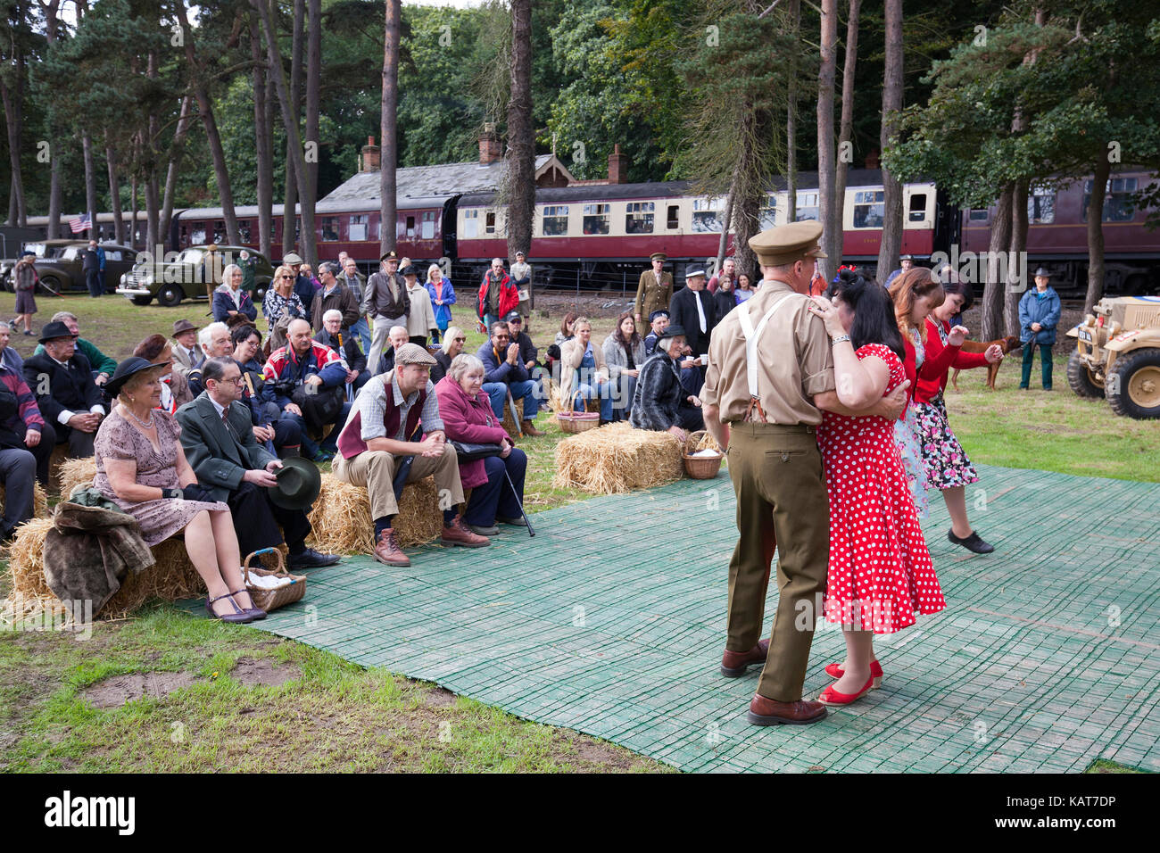 Dancing 1940s style at Holt station on the North Norfolk Railway's ...