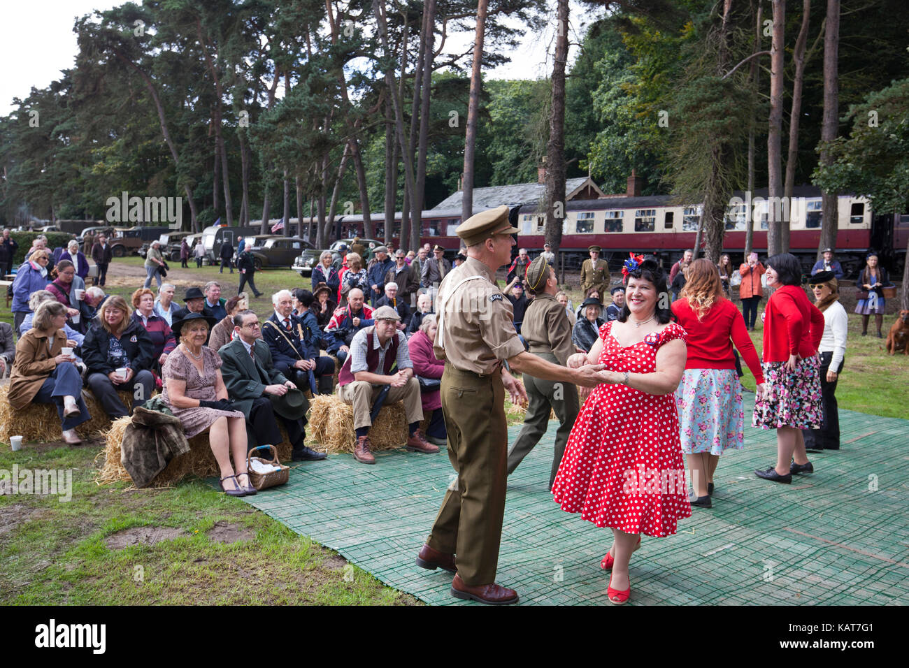 Dancing 1940s style at Holt station on the North Norfolk Railway's ...