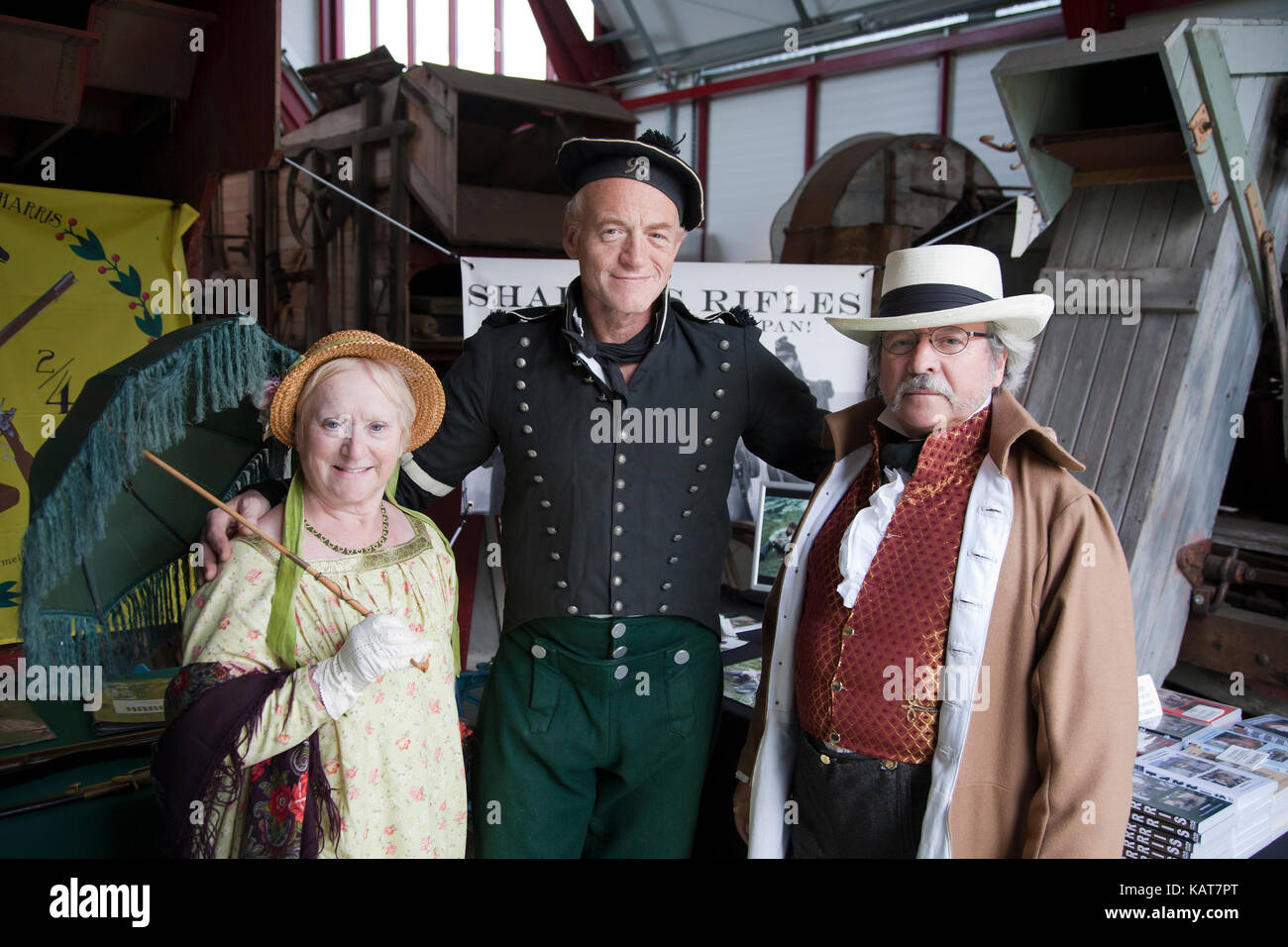 Jason Salkey, star of 90s historical drama series Sharpe, poses with ...
