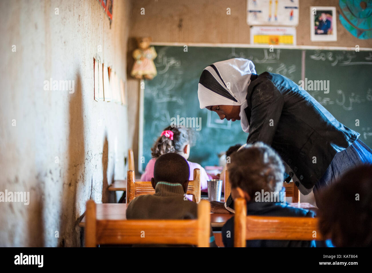 School students teacher morocco hi-res stock photography and images - Alamy
