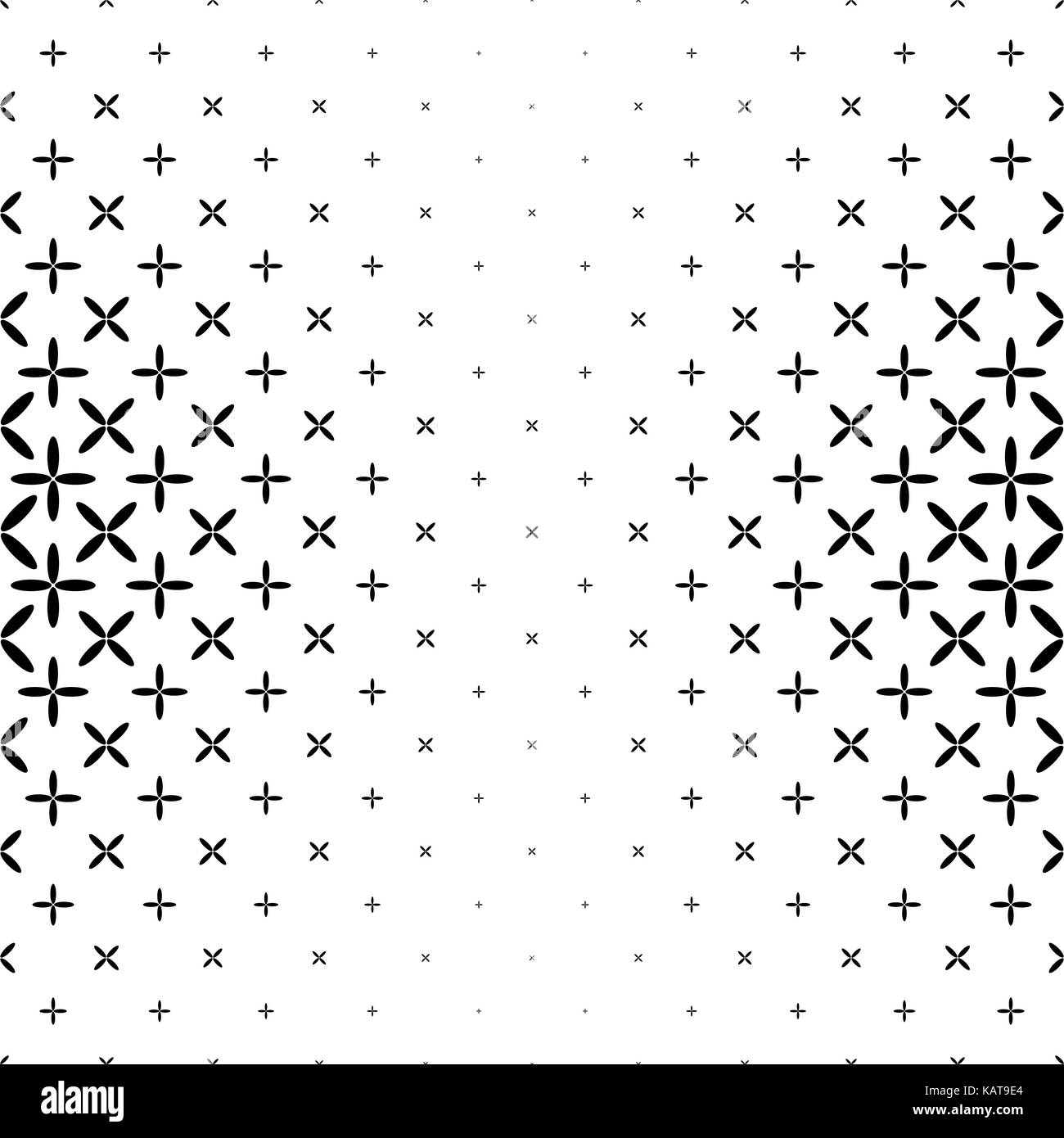 Black and white star pattern - vector background design Stock Vector ...