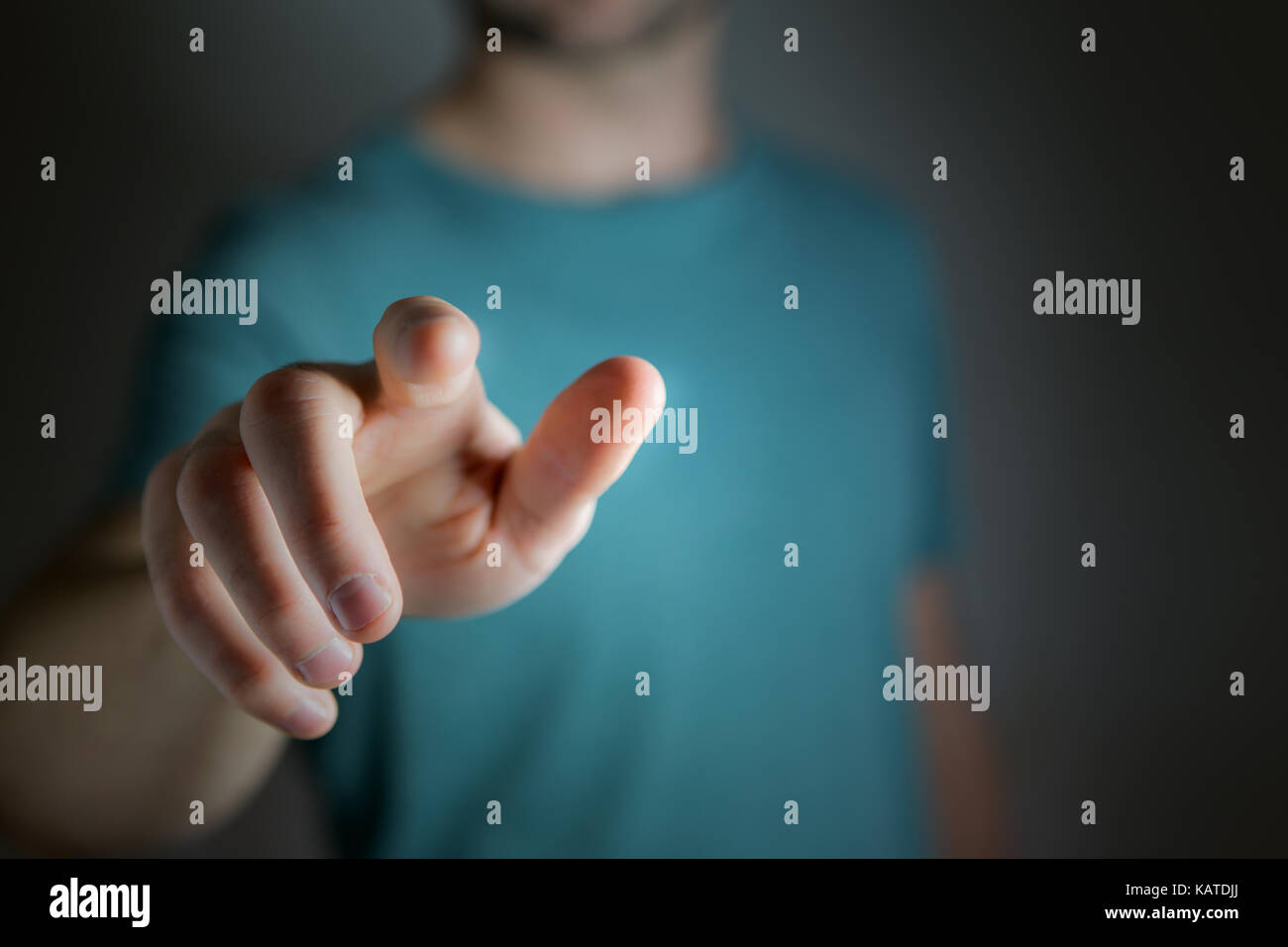 View of the Finger of a man holding at you Stock Photo - Alamy