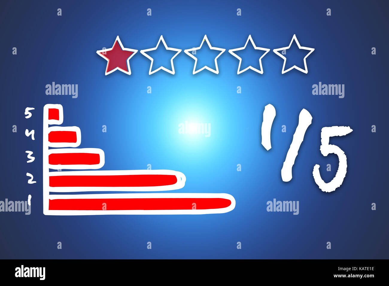 Concept view of ranking stars isolated on a background - business ...