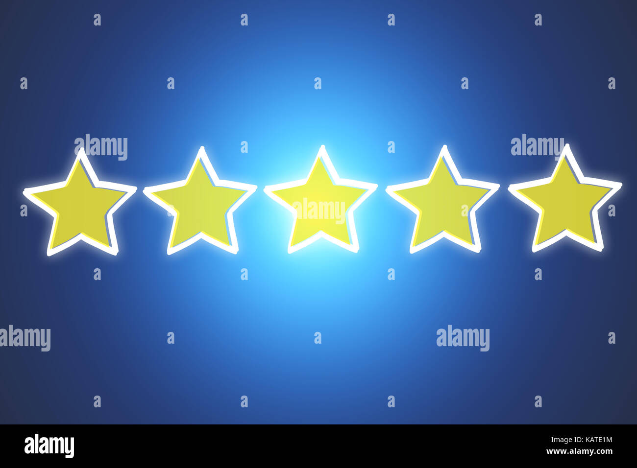 Concept view of ranking stars isolated on a background - business ...