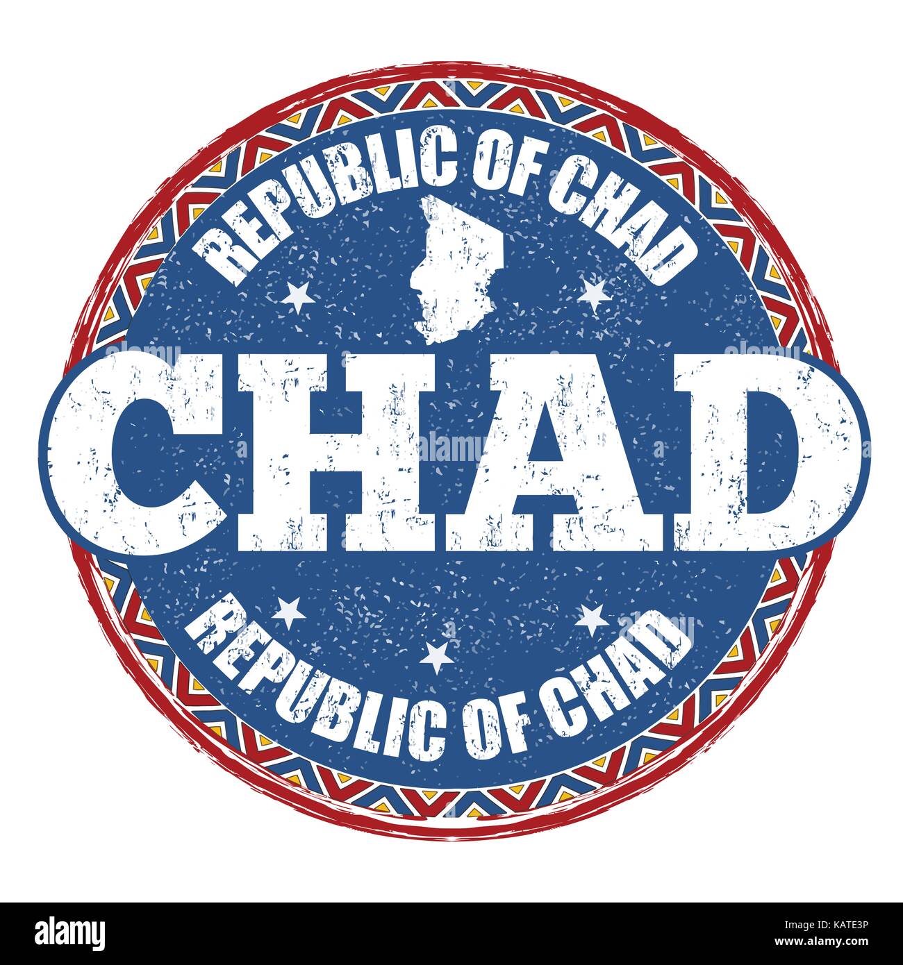 Postage stamp chad Stock Vector Images - Alamy