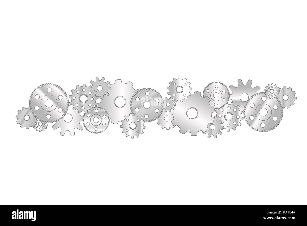 View of Gear wheel concept isolated on background - Technology concept ...