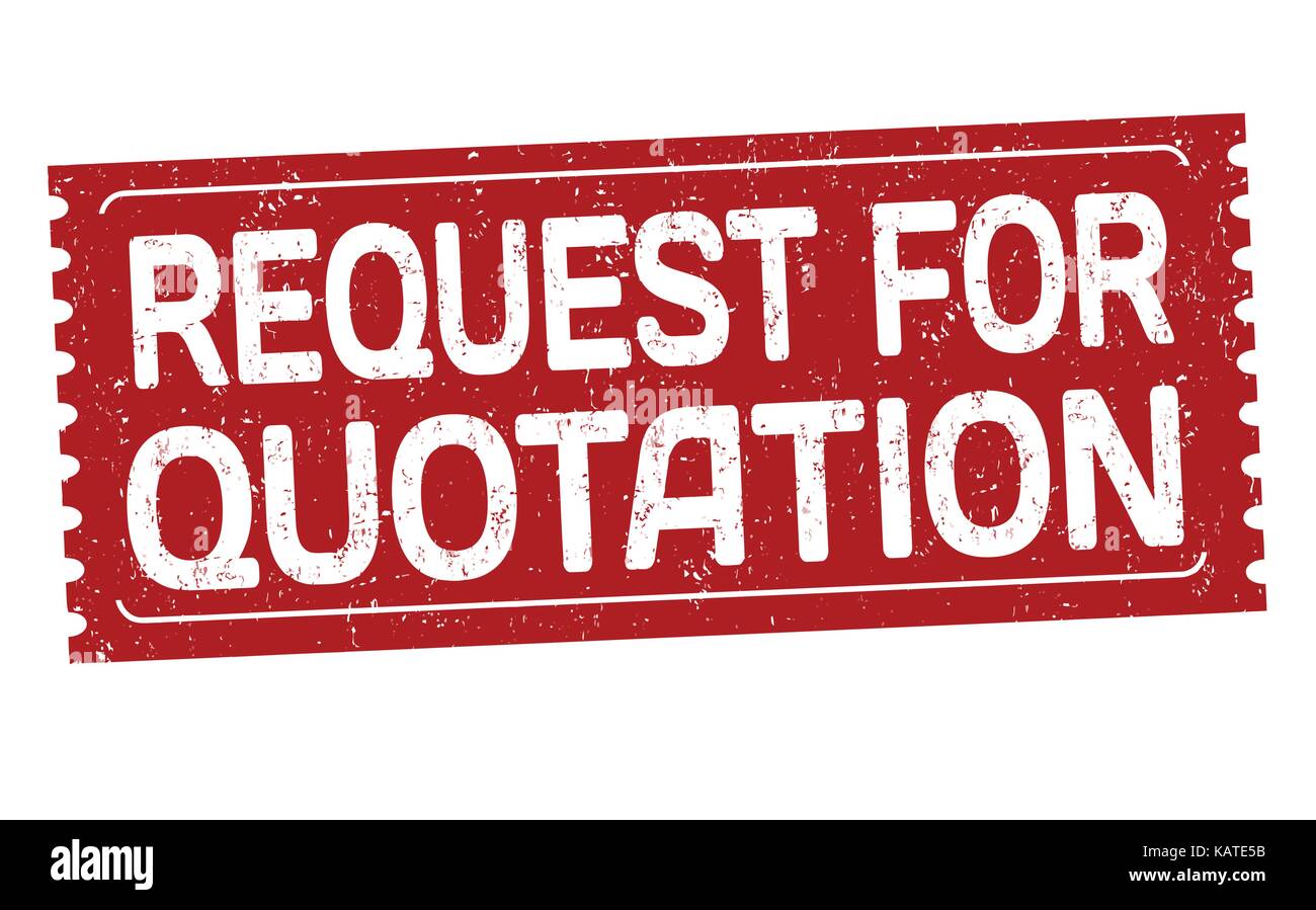 Request for quotation grunge rubber stamp on white background, vector illustration Stock Vector ...