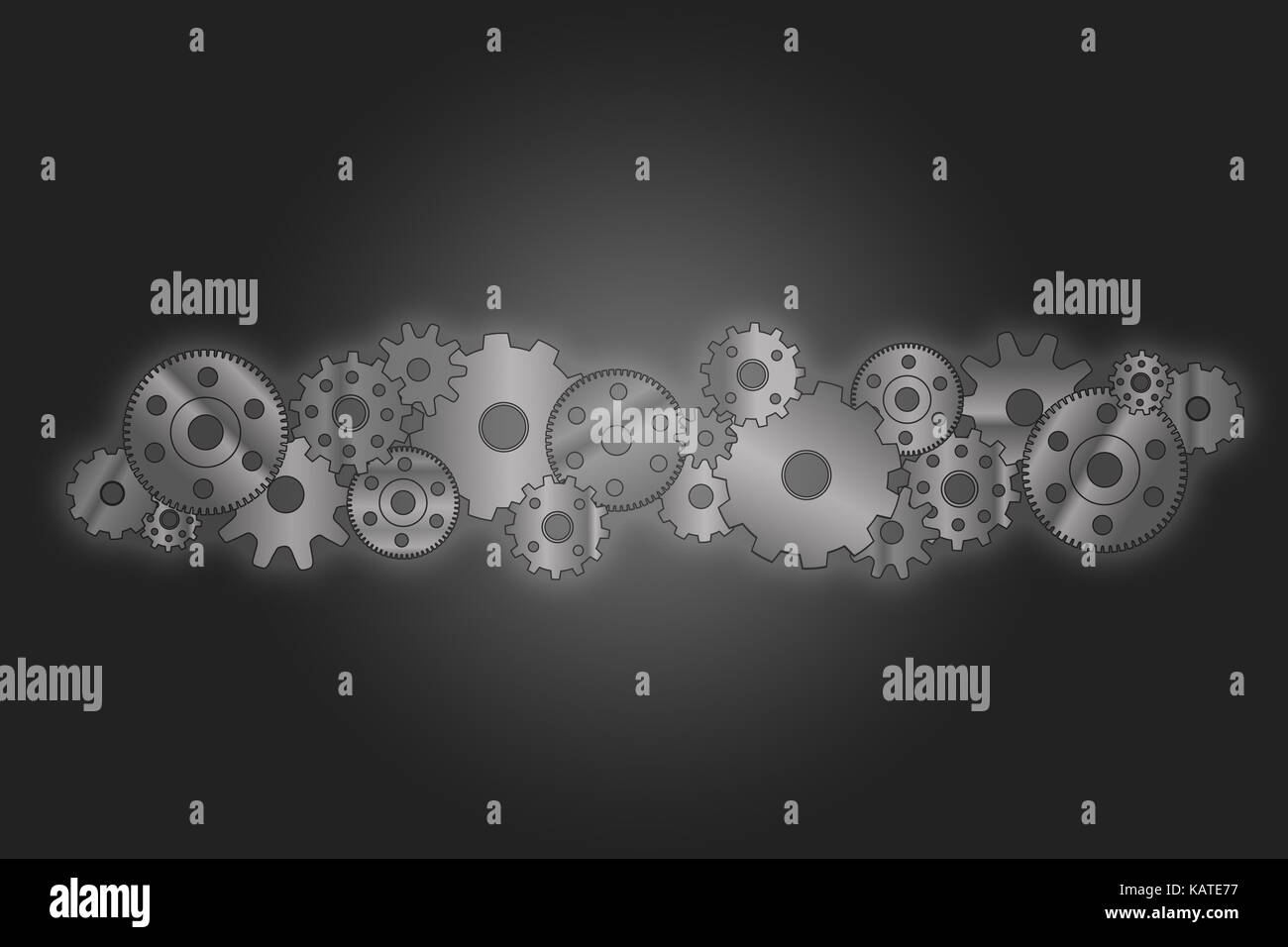 View of Gear wheel concept isolated on background - Technology concept ...