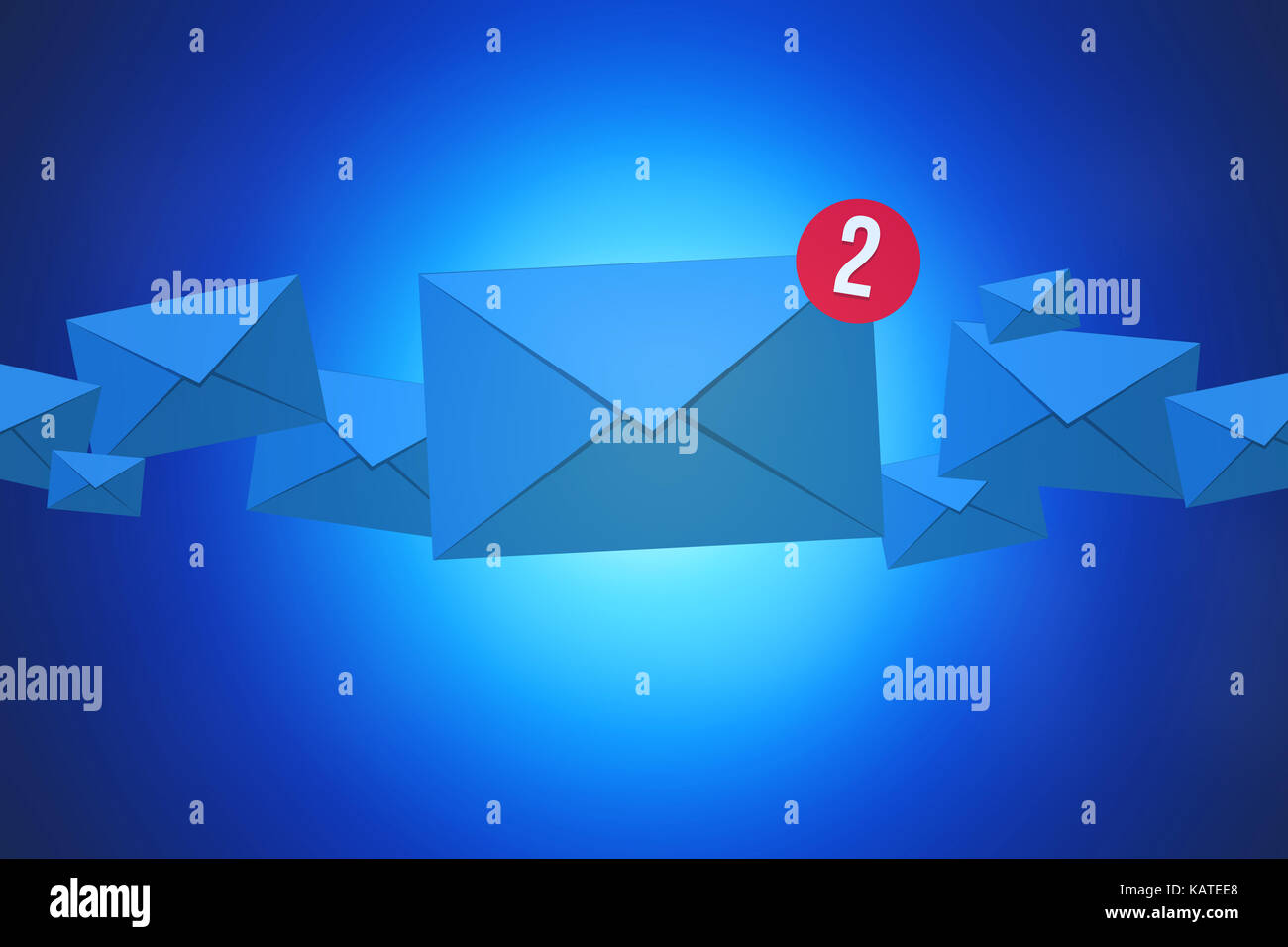 View of a Cloud of message icons isolated on a background - Internet ...