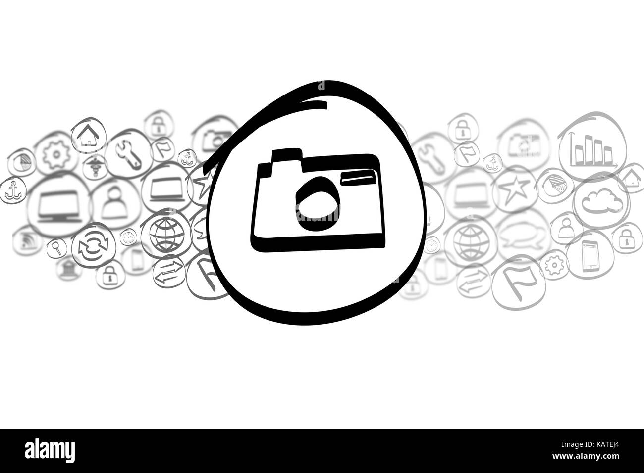 Mobile camera icon in Cut Out Stock Images & Pictures - Alamy