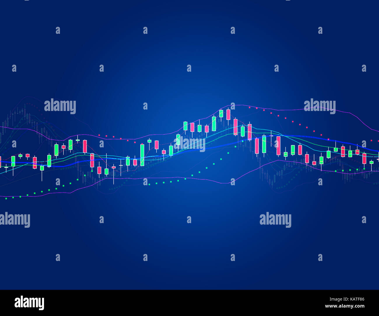 View of a stock exchange trading data information isolated on a ...
